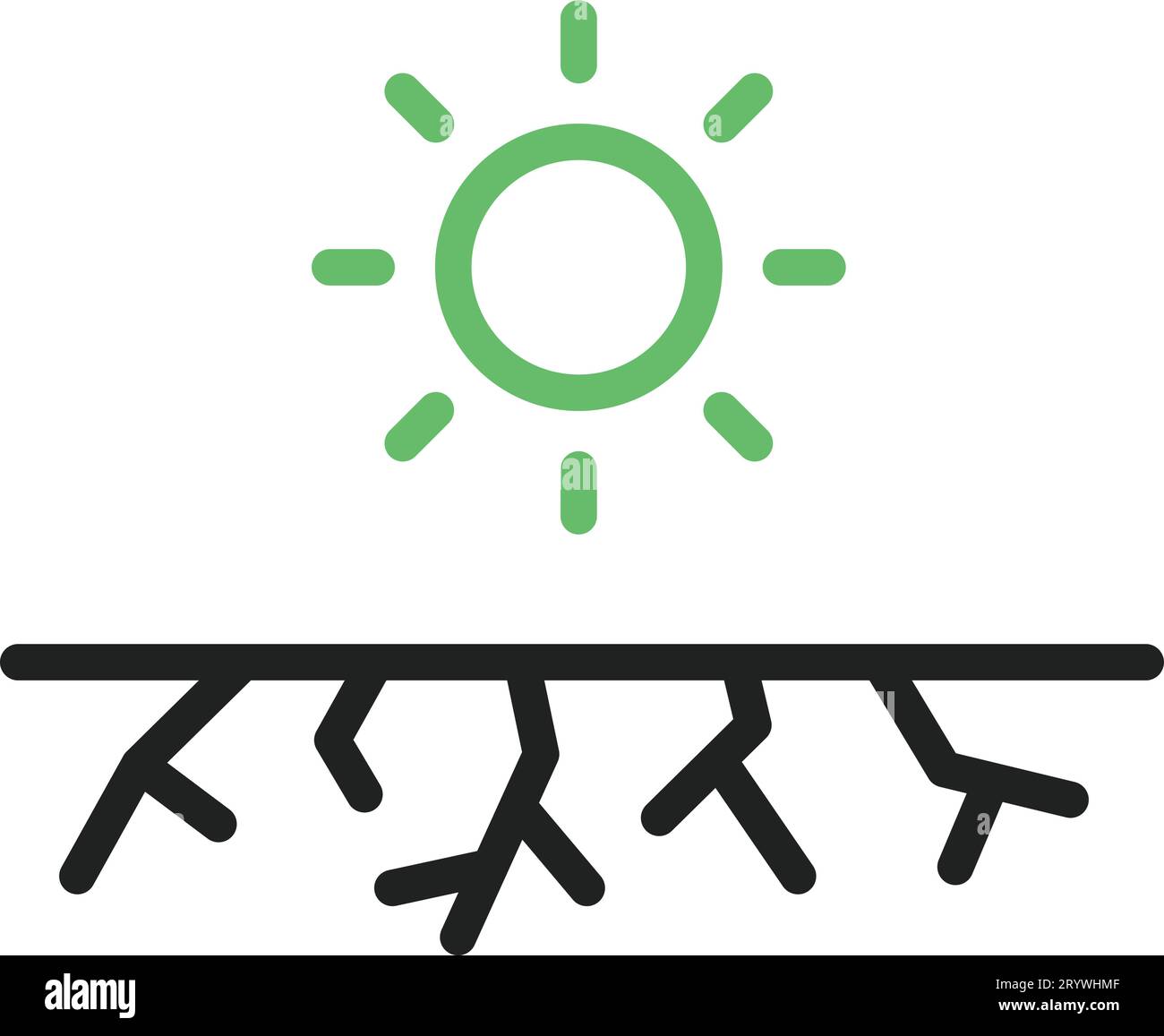 Drought icon vector image Stock Vector Image & Art - Alamy