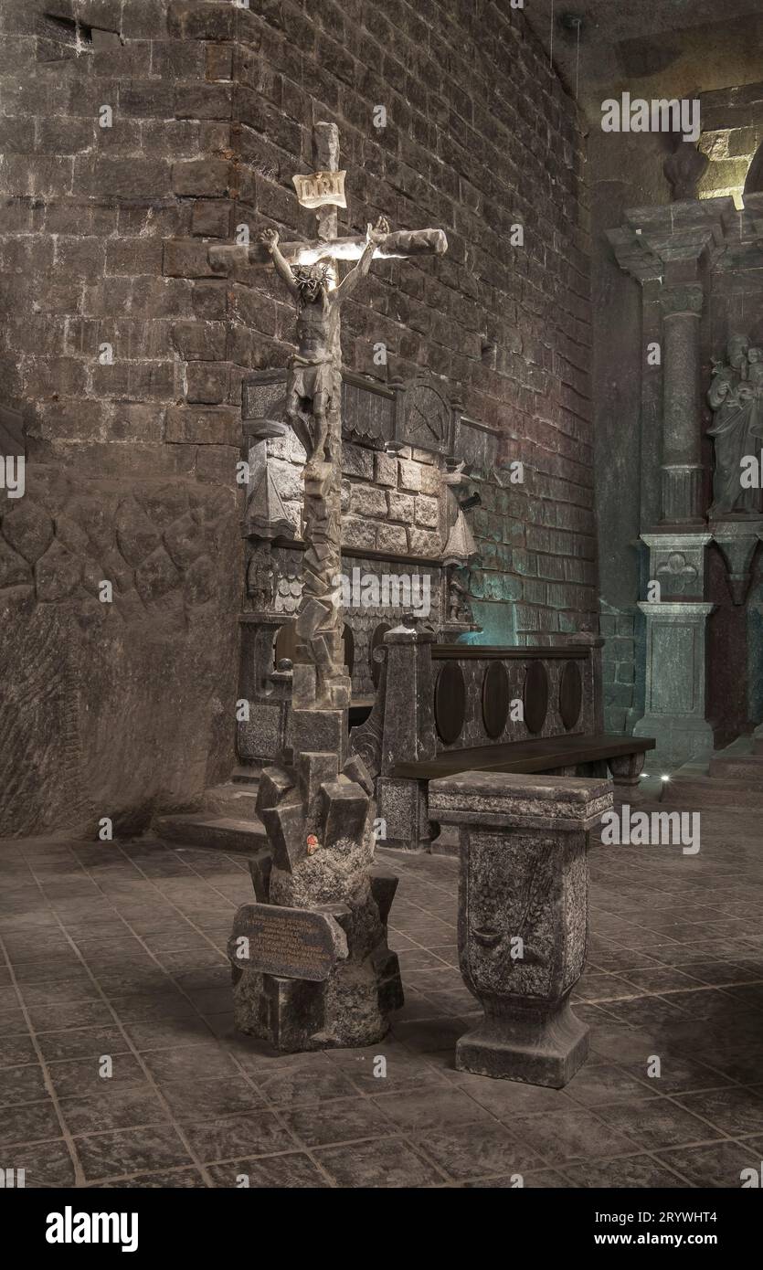 Cross church salt mine underground hi-res stock photography and images ...