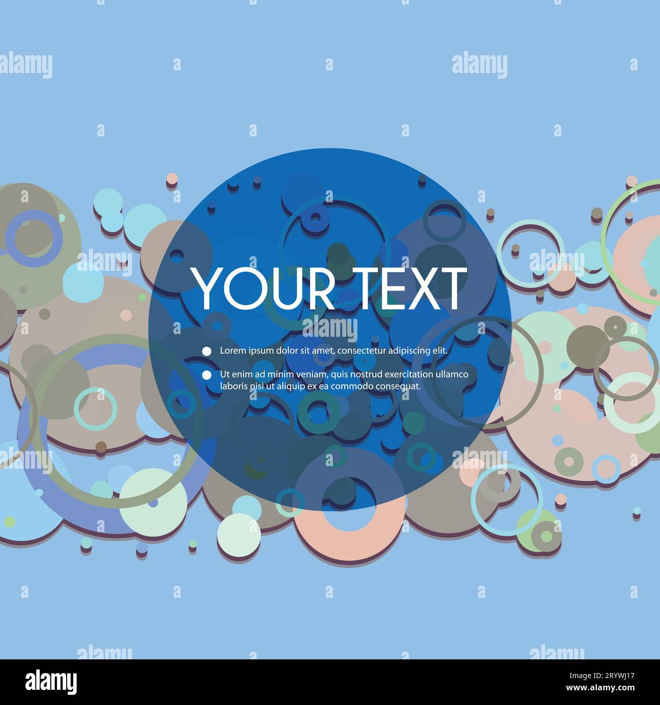 Colorful Abstract Spotted Rings Pattern Background with Transparent ...