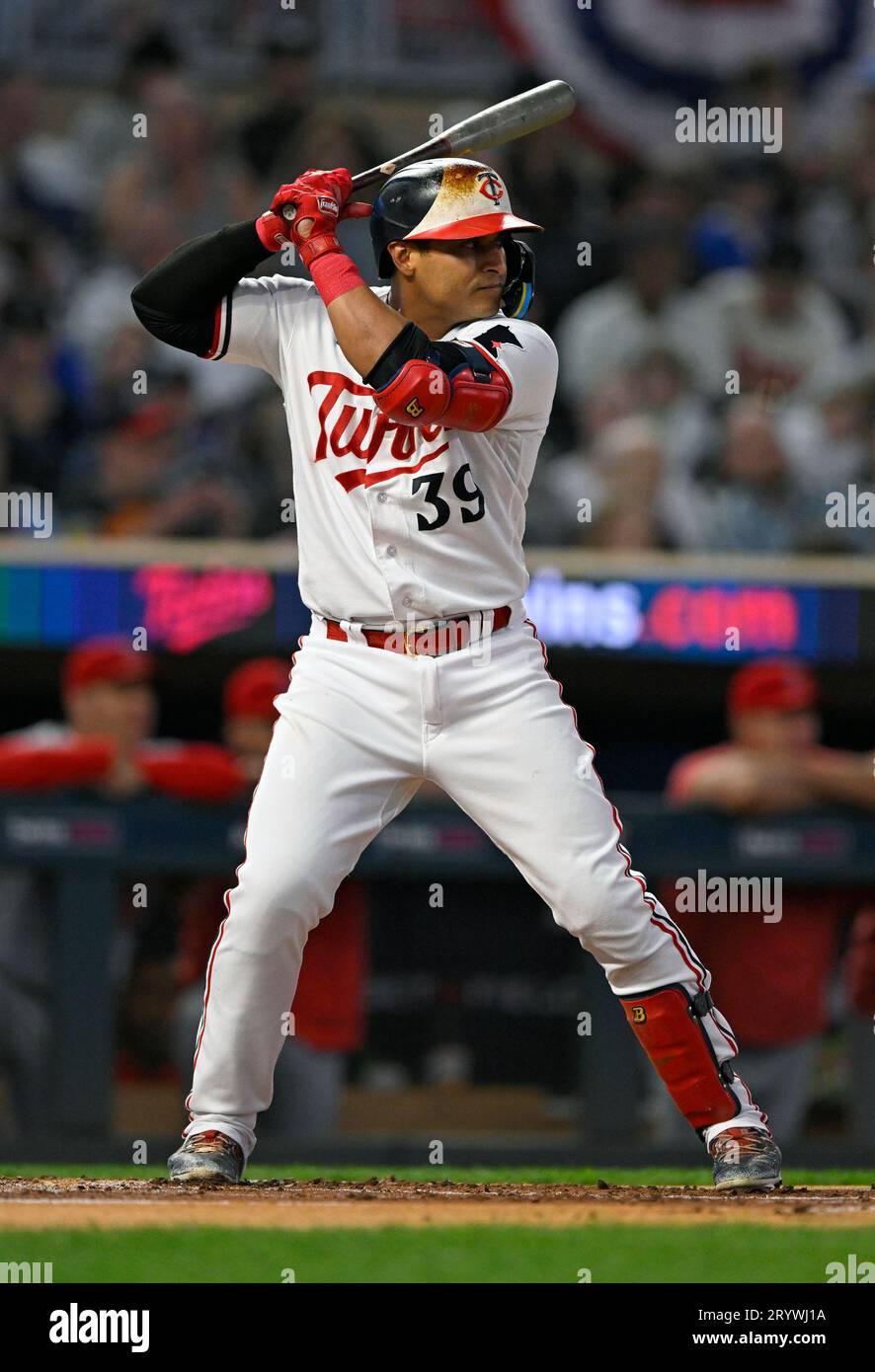 MINNEAPOLIS, MN - SEPTEMBER 22: Minnesota Twins Infield Donovan Solano ...