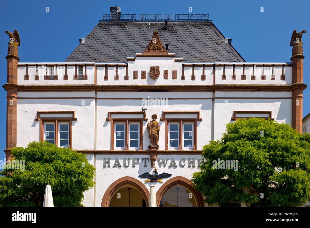 Hauptwache in Late Classicism style in the historic old town, Wetzlar ...