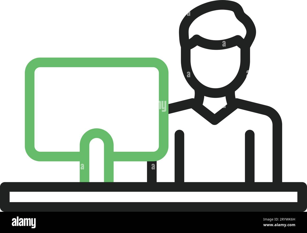 Cashier icon vector image Stock Vector Image & Art - Alamy