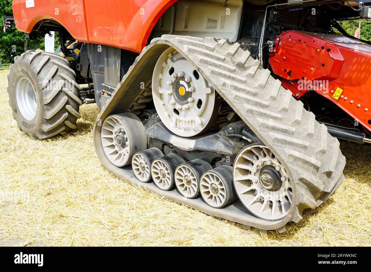 Triangle rubber crawler suspension of modern off road agricultural ...