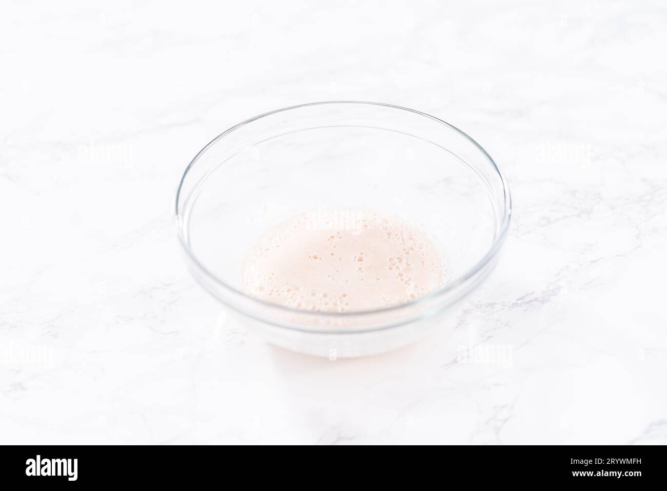 Activating dry yeast Stock Photo - Alamy