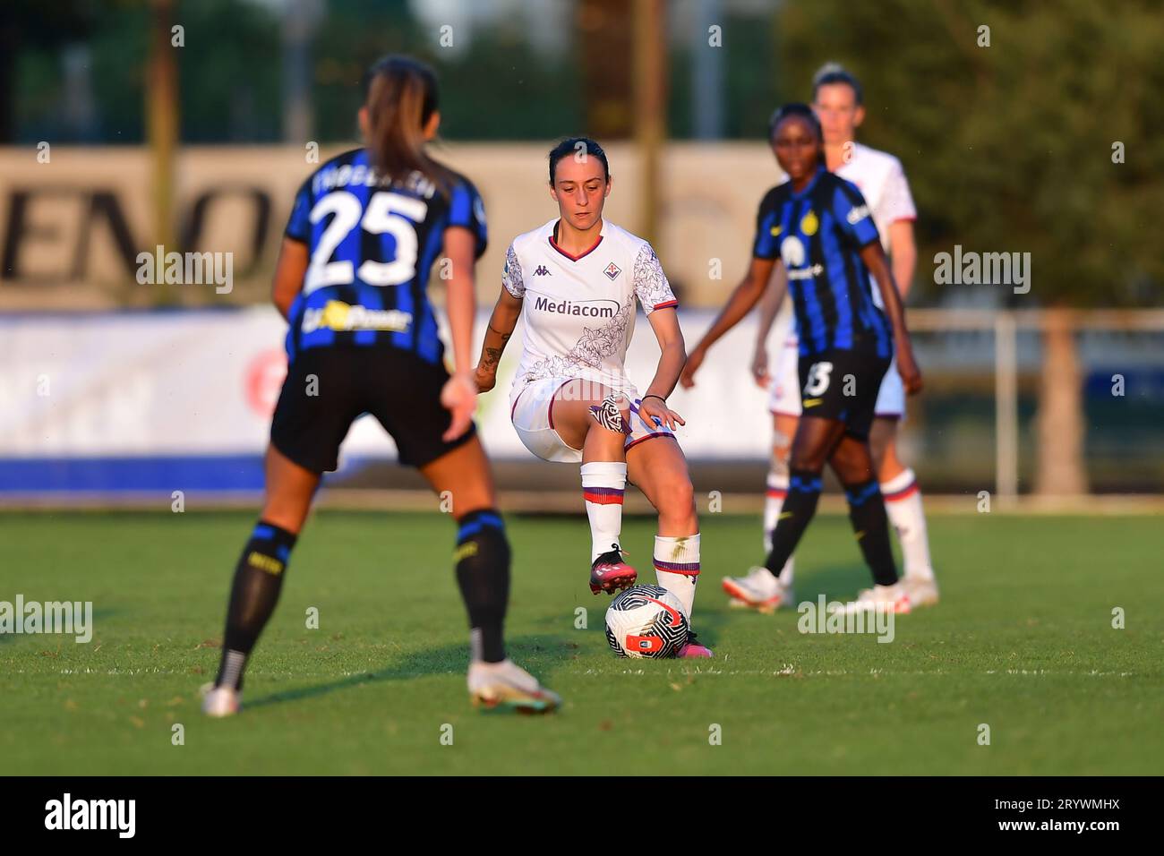 Michela Catena (ACF Fiorentina) in action during FC Internazionale Women vs ACF Fiorentina ...