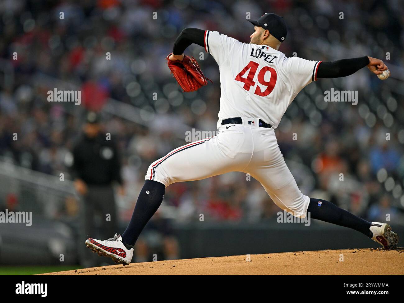 MINNEAPOLIS, MN - SEPTEMBER 22: Minnesota Twins Pitcher Pablo Lopez (49 ...