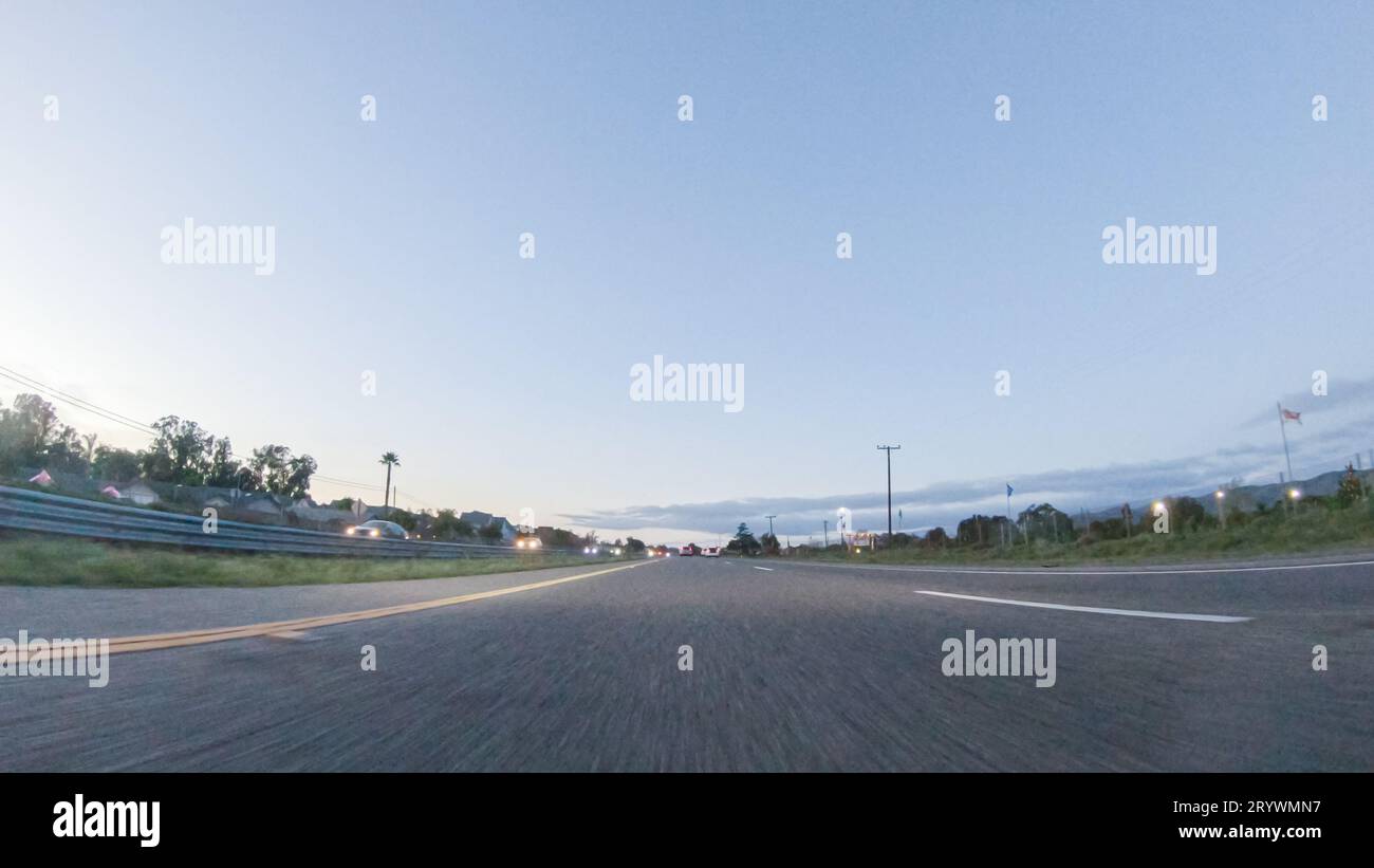 Sunset Drive on HWY 101 Near Pismo Beach Stock Photo - Alamy