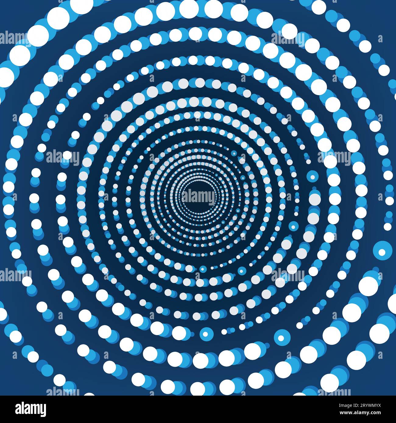 Abstract Colorful Concentric Spotted Circles Pattern Background, Vector ...