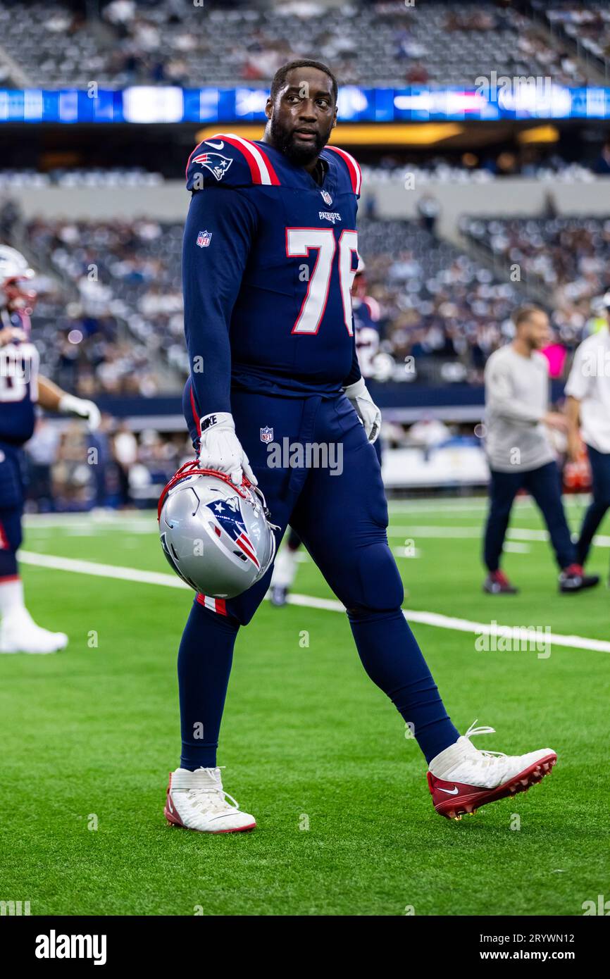 New England Patriots offensive tackle Calvin Anderson (76) is seen ...