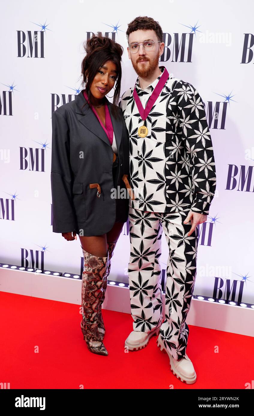 Kamille and Jack Patterson attending the BMI London Awards at The Savoy ...