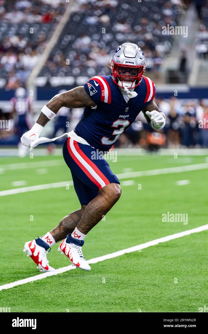 New England Patriots linebacker Mack Wilson Sr. (3) is seen before an ...