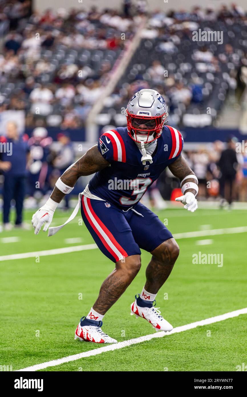 New England Patriots linebacker Mack Wilson Sr. (3) is seen before an ...