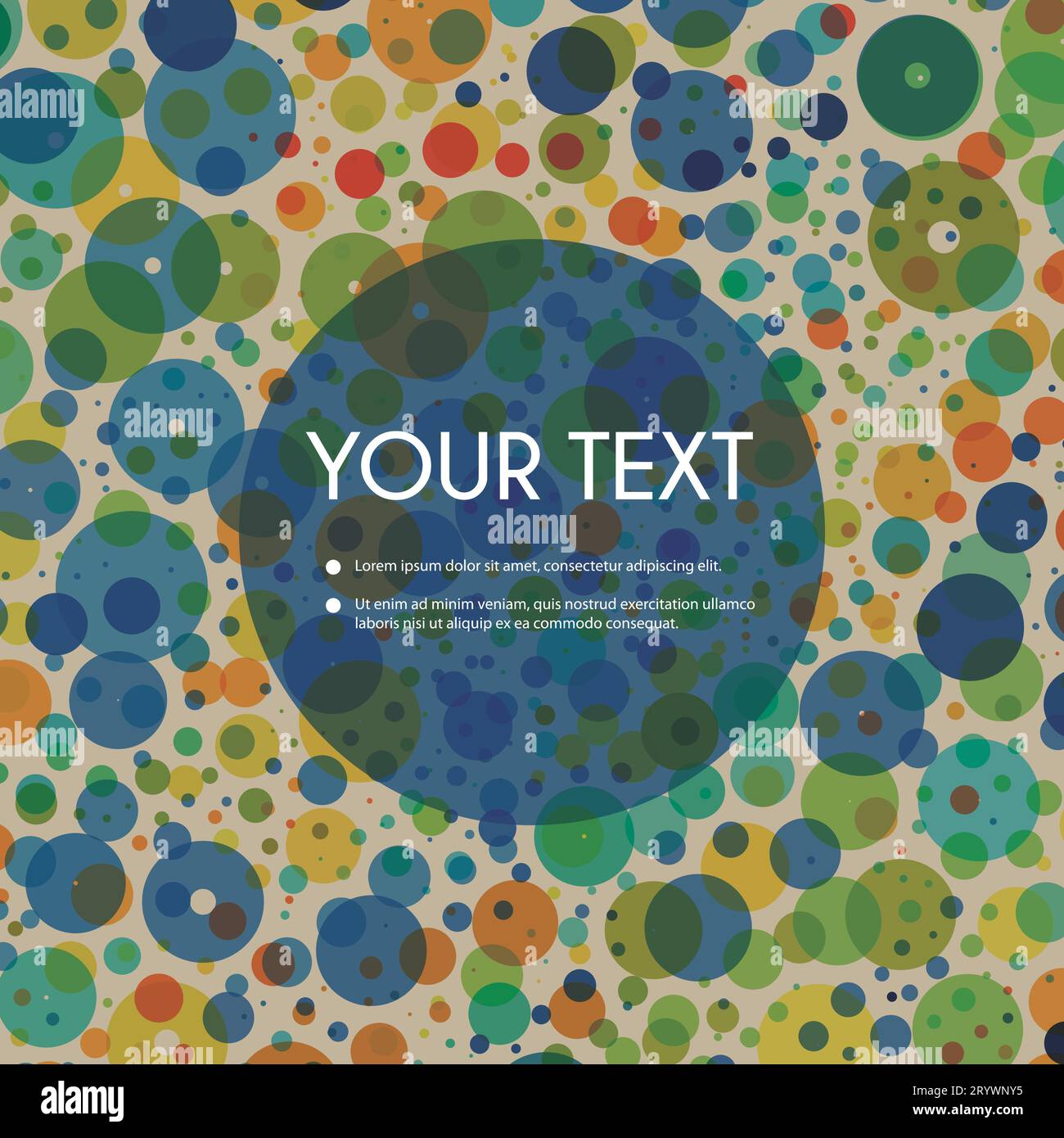 Colorful Abstract Spotted Rings Pattern Background with Transparent ...