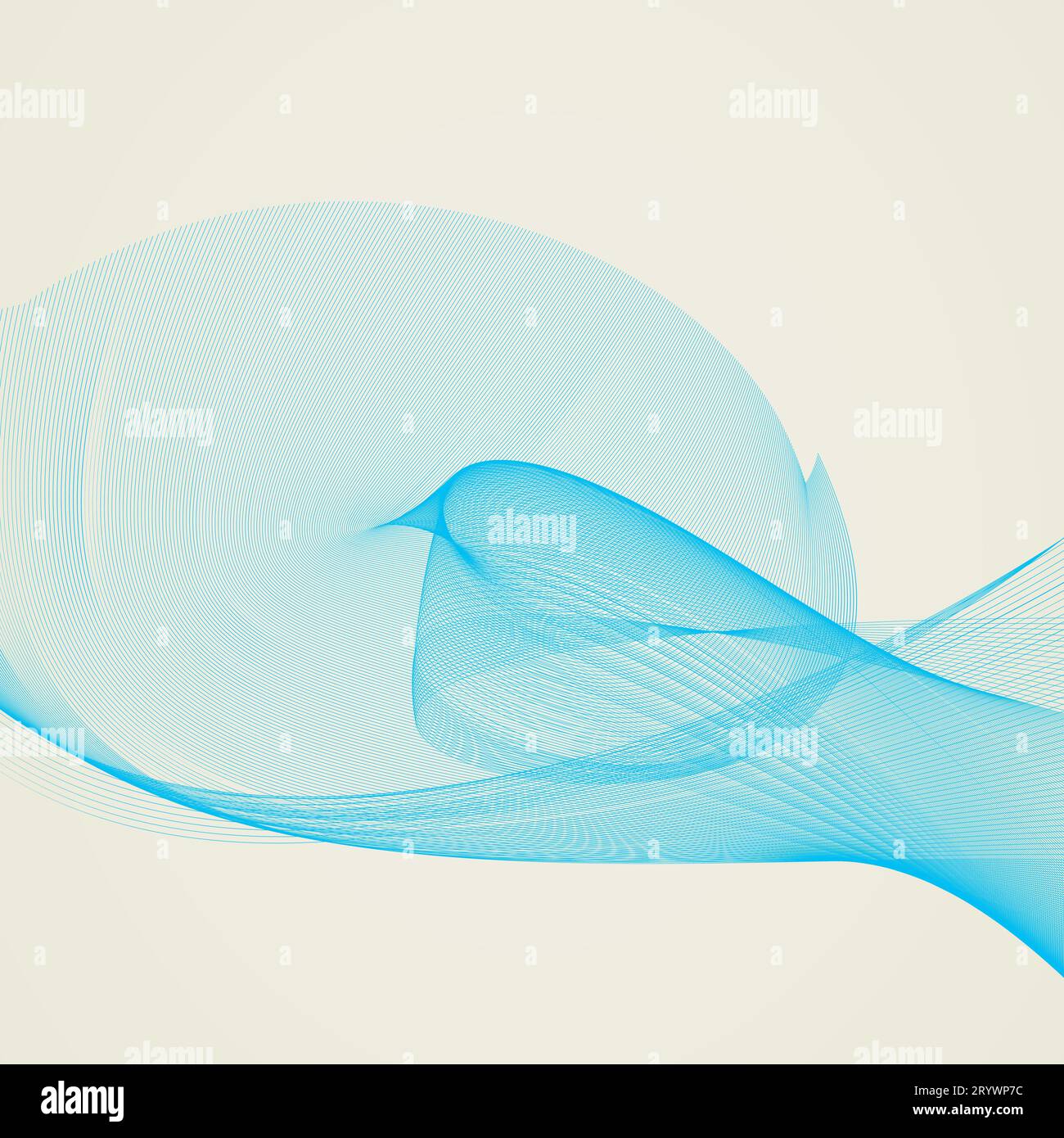 Abstract Wavy Lines Background Design - Bird Shape Stock Vector Image ...