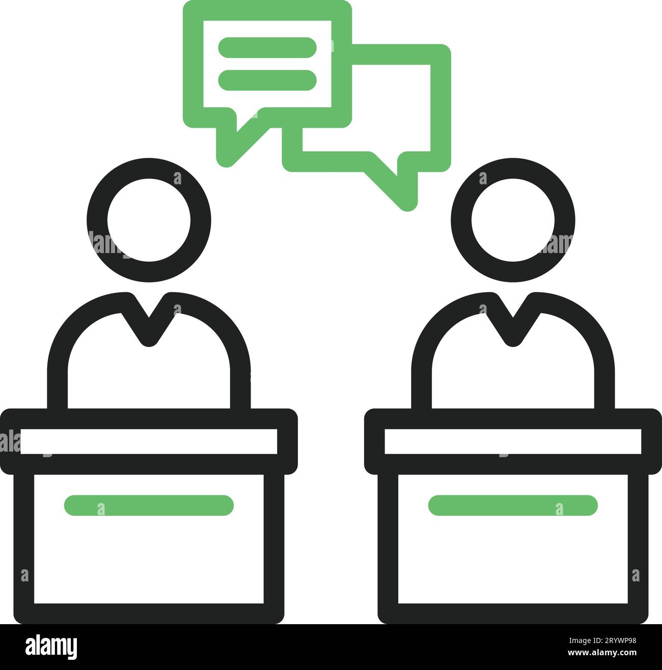 Debate icon vector image Stock Vector Image & Art - Alamy