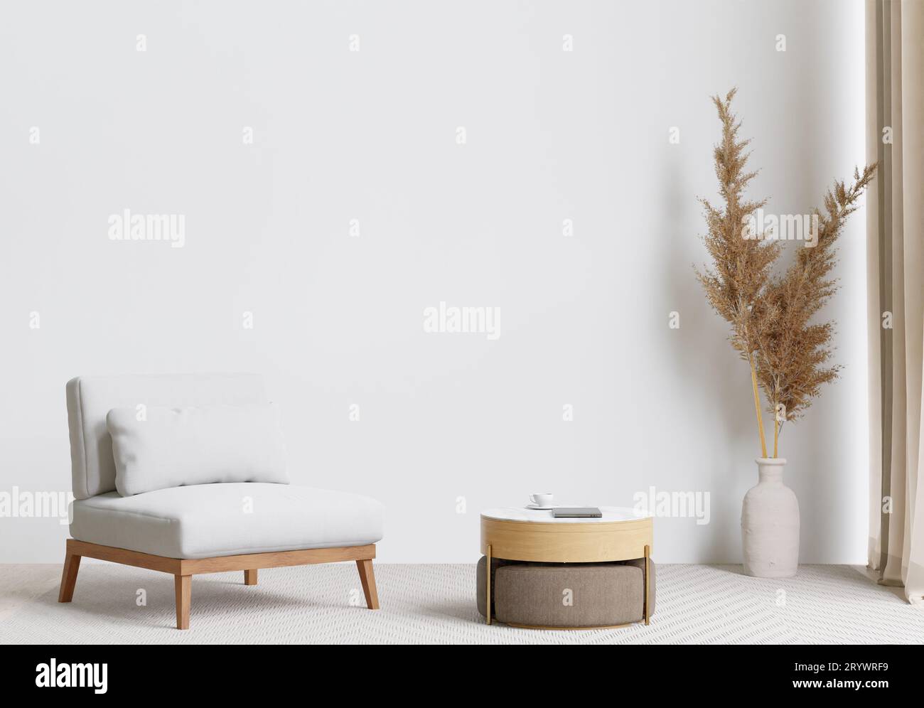Big white living room.interior design Stock Photo - Alamy