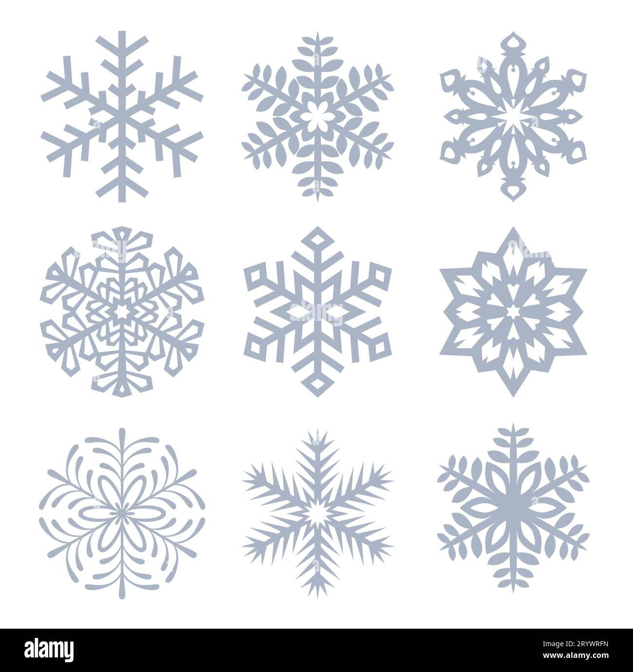 New Snowflake Christmas set Stock Vector Image & Art - Alamy