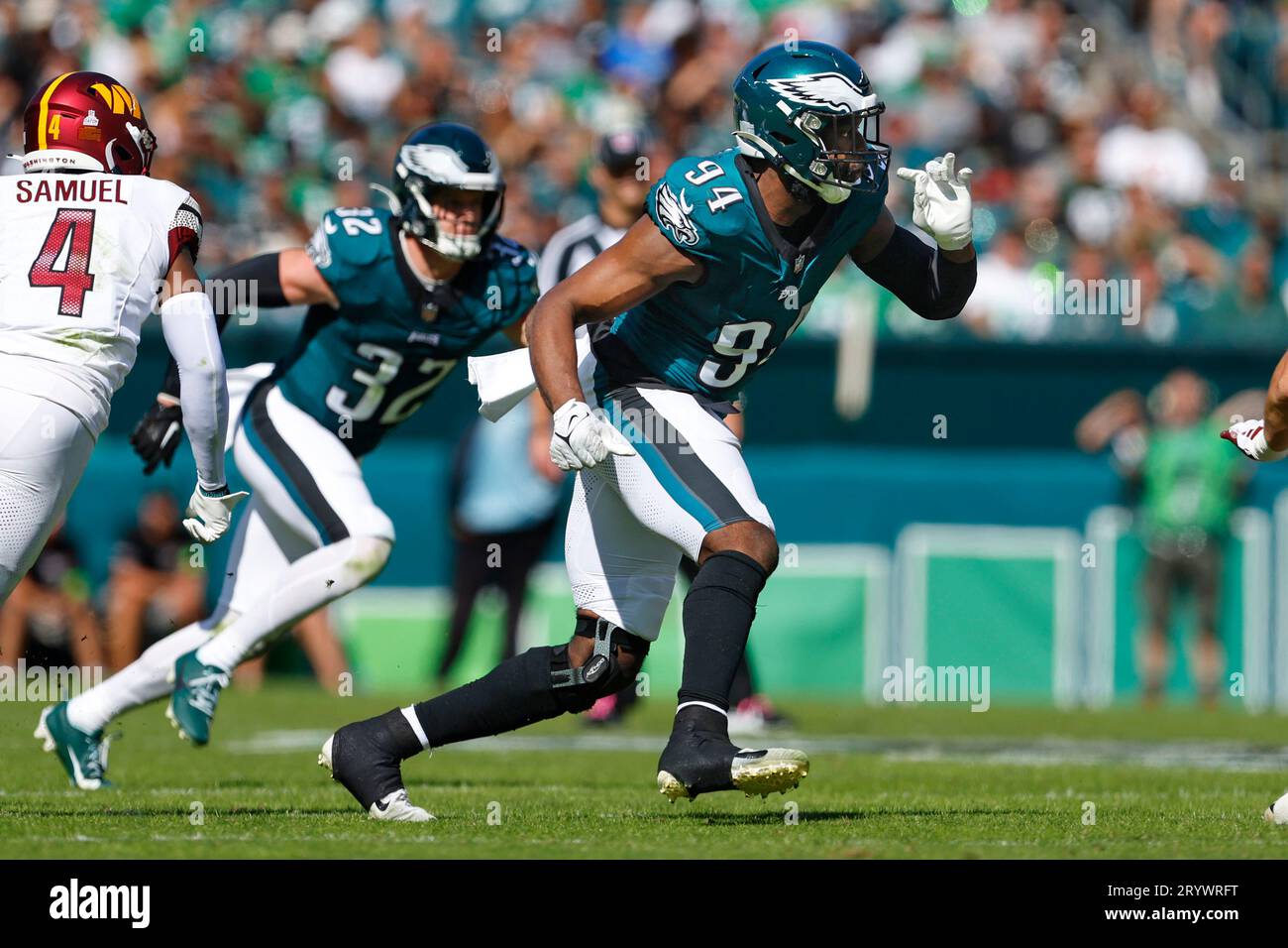 Philadelphia Eagles defensive end Josh Sweat (94) in action against the ...