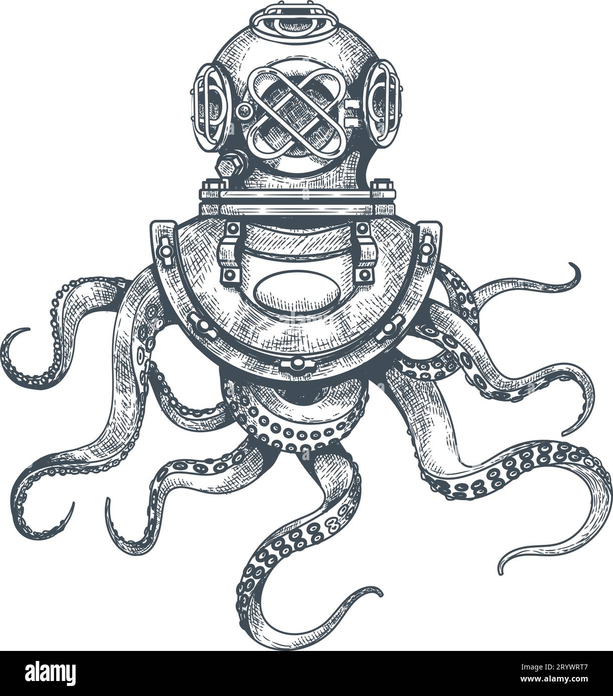 Octopus in sea Cut Out Stock Images & Pictures - Alamy