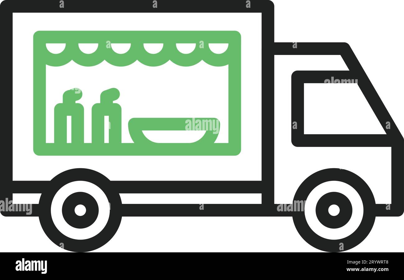 Truck delivery vegetables Stock Vector Images - Alamy