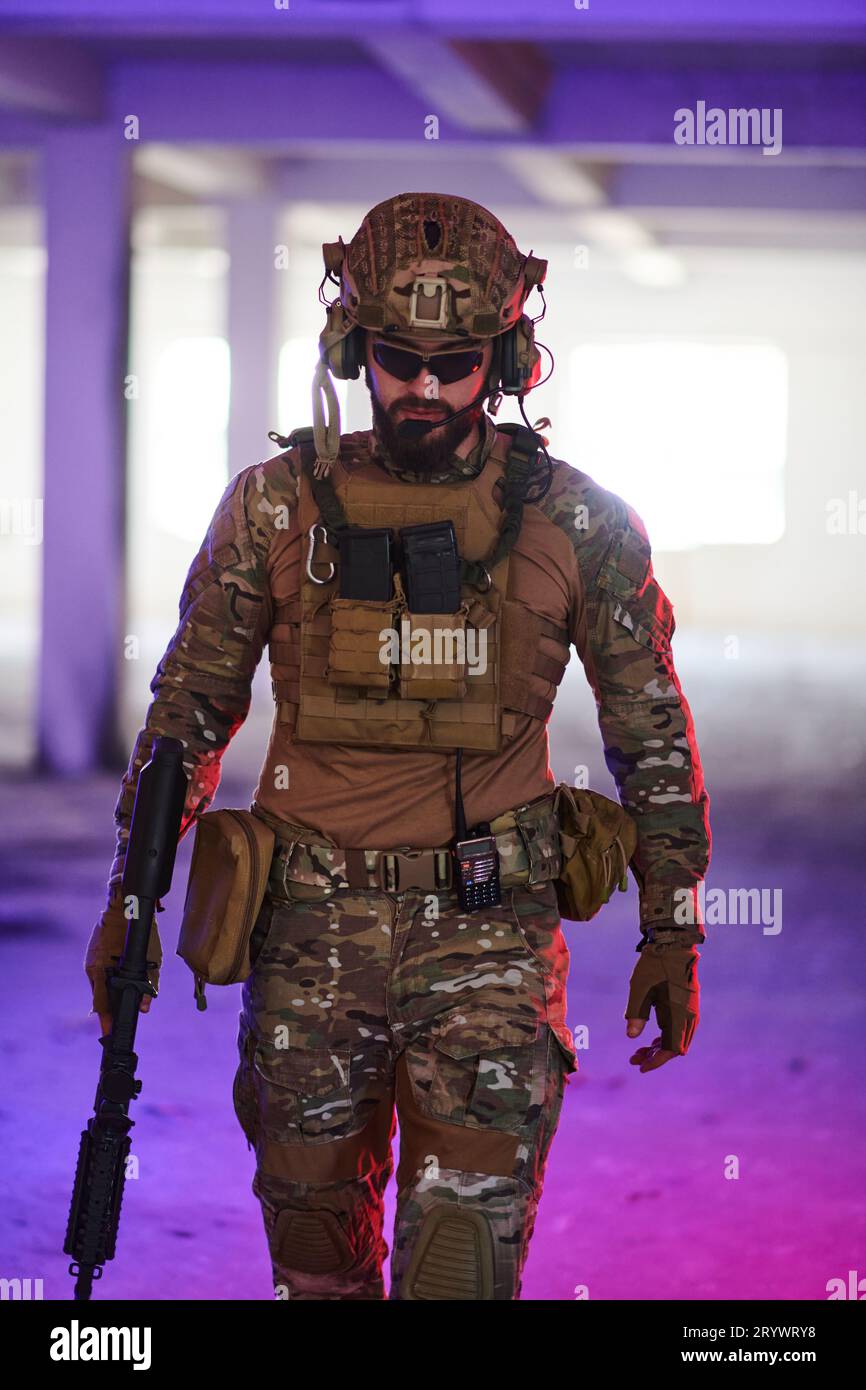 A professional soldier undertakes a perilous mission in an abandoned ...