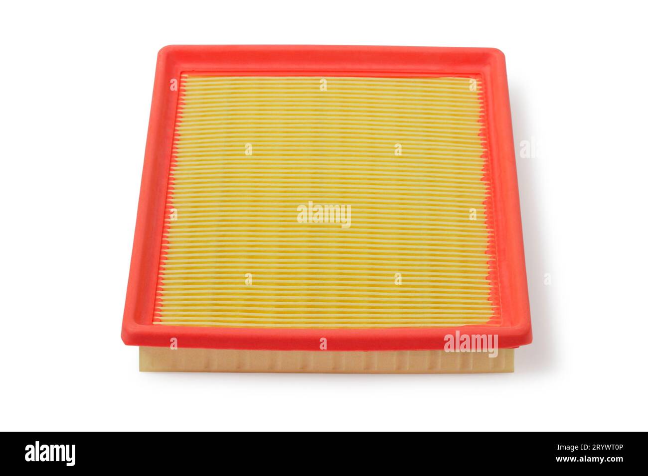 Car engine air filter isolated on white background Stock Photo - Alamy