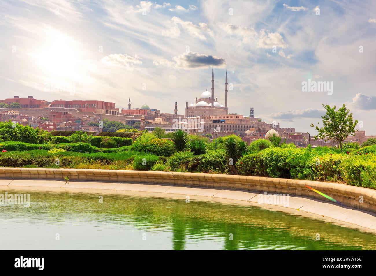 Al azhar park garden hi-res stock photography and images - Alamy