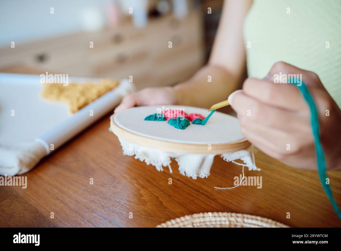 Knitting art workshop hi-res stock photography and images - Alamy