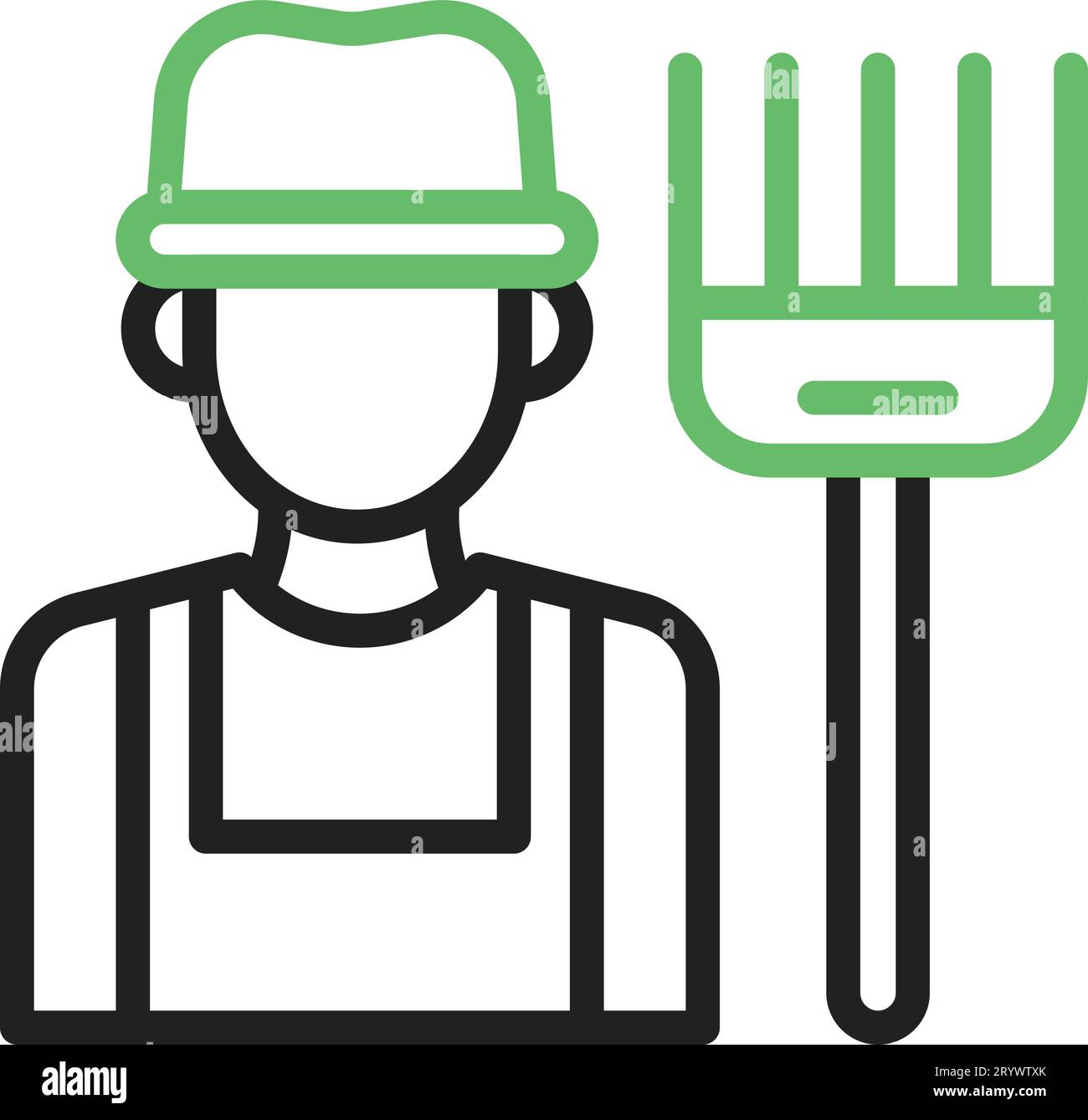 Farmer icon vector image Stock Vector Image & Art - Alamy