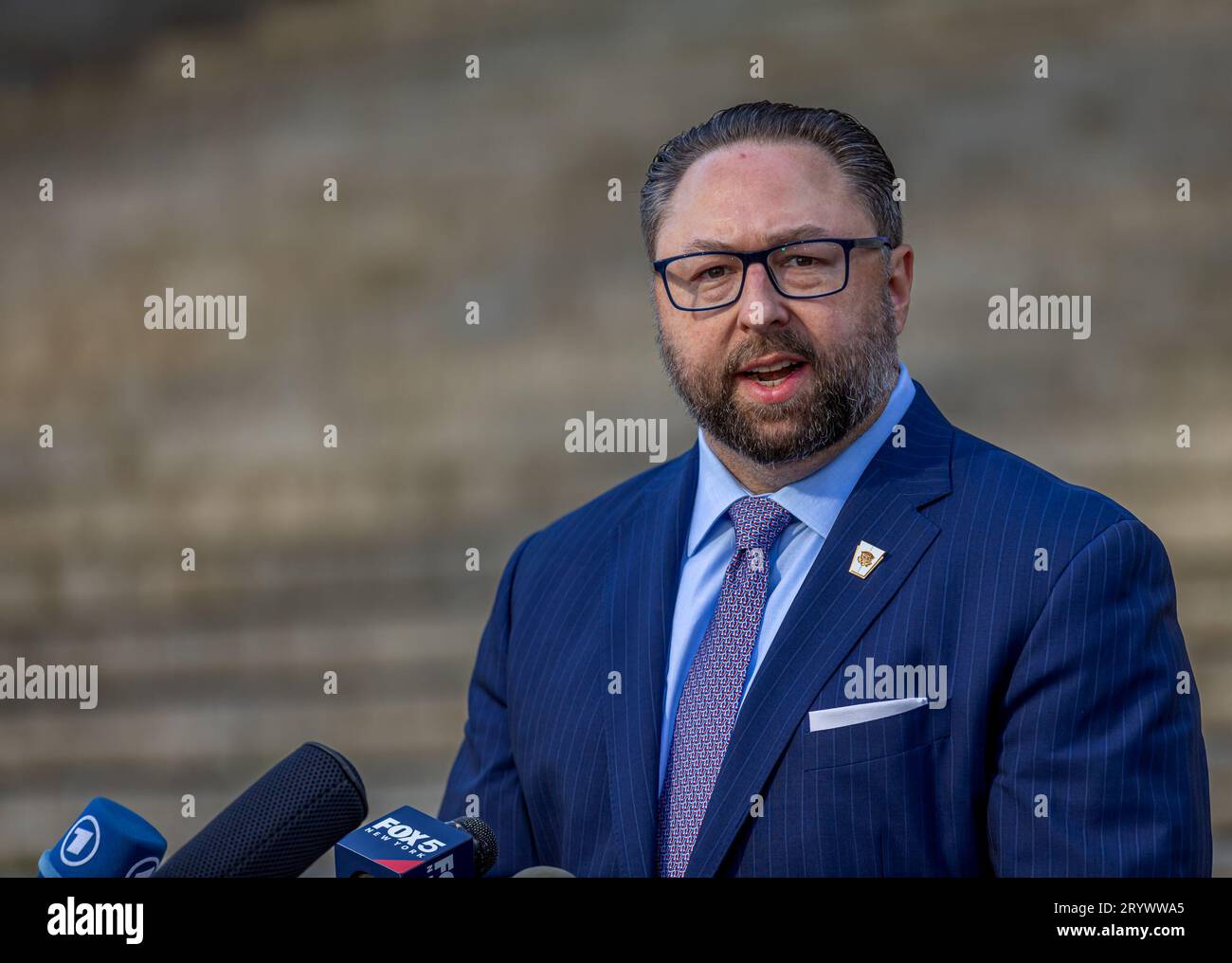 New York, USA. 02nd Oct, 2023. NEW YORK, NEW YORK - OCTOBER 2: Jason ...