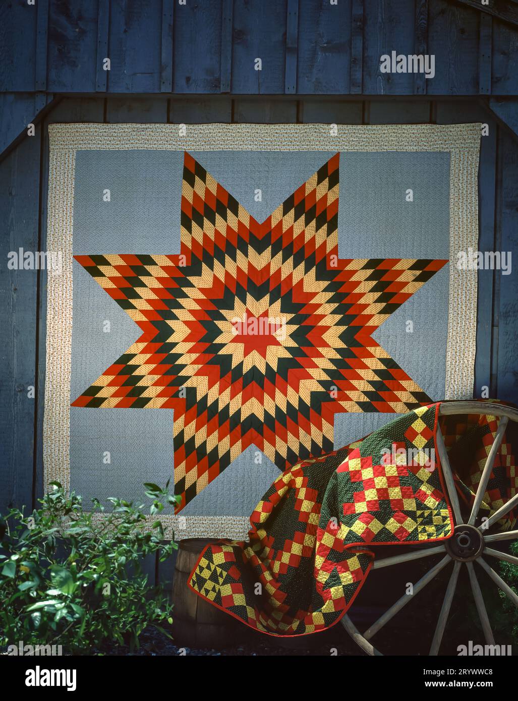 Pa. Dutch, Amish style, traditional quilts from Lancaster County Stock ...