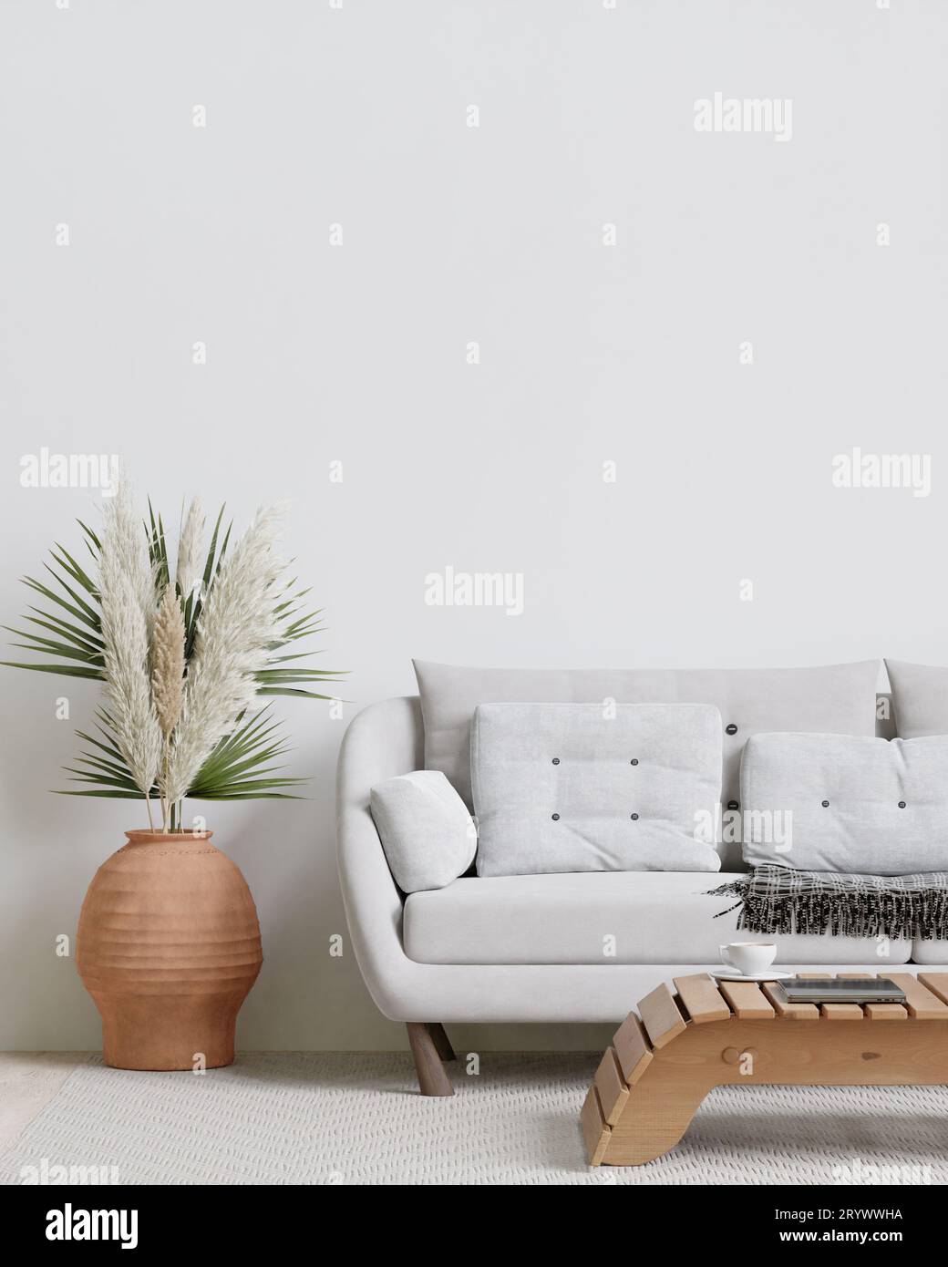 Big white living room.interior design Stock Photo - Alamy