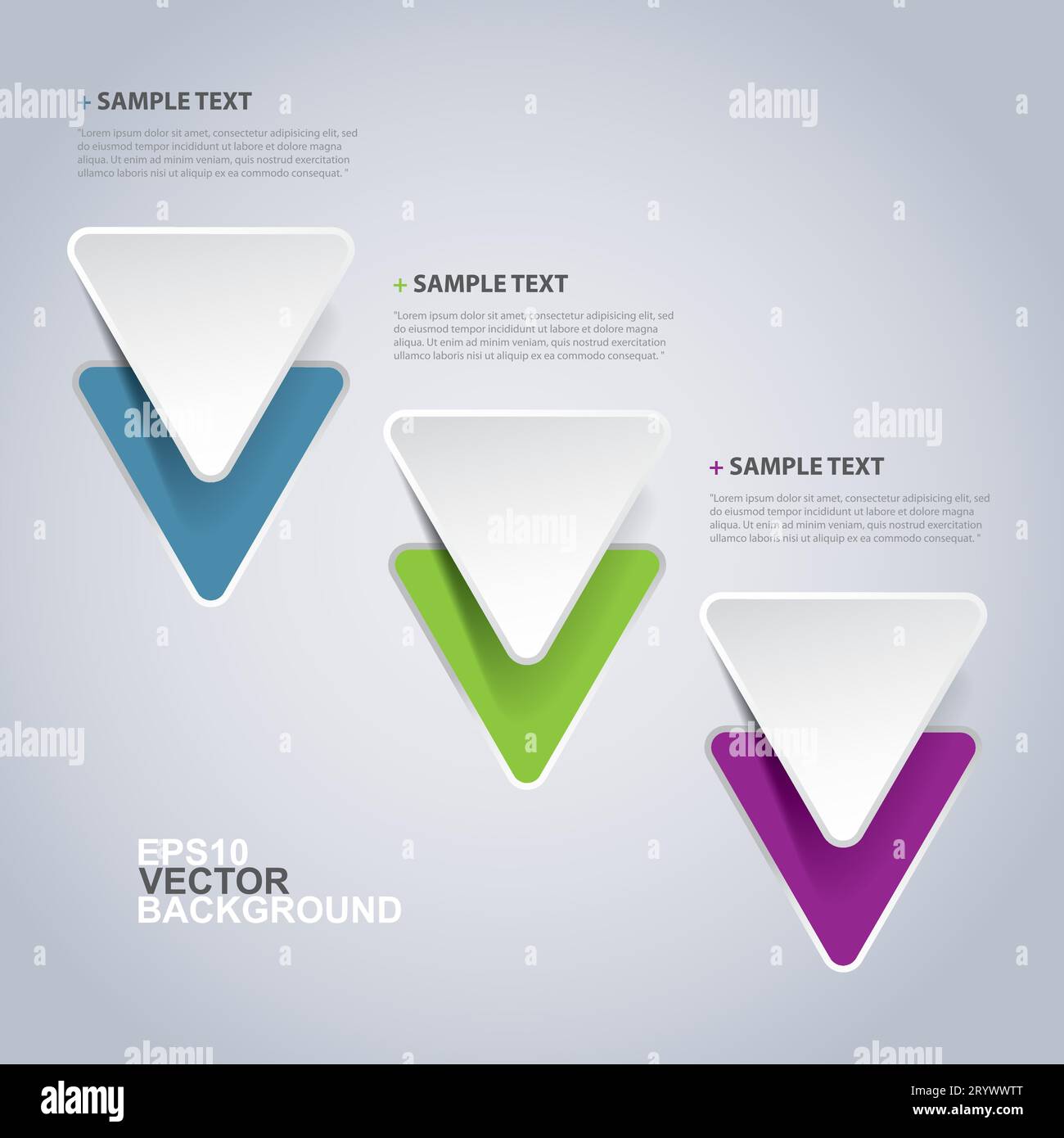 Abstract grey triangles infographics hi-res stock photography and ...