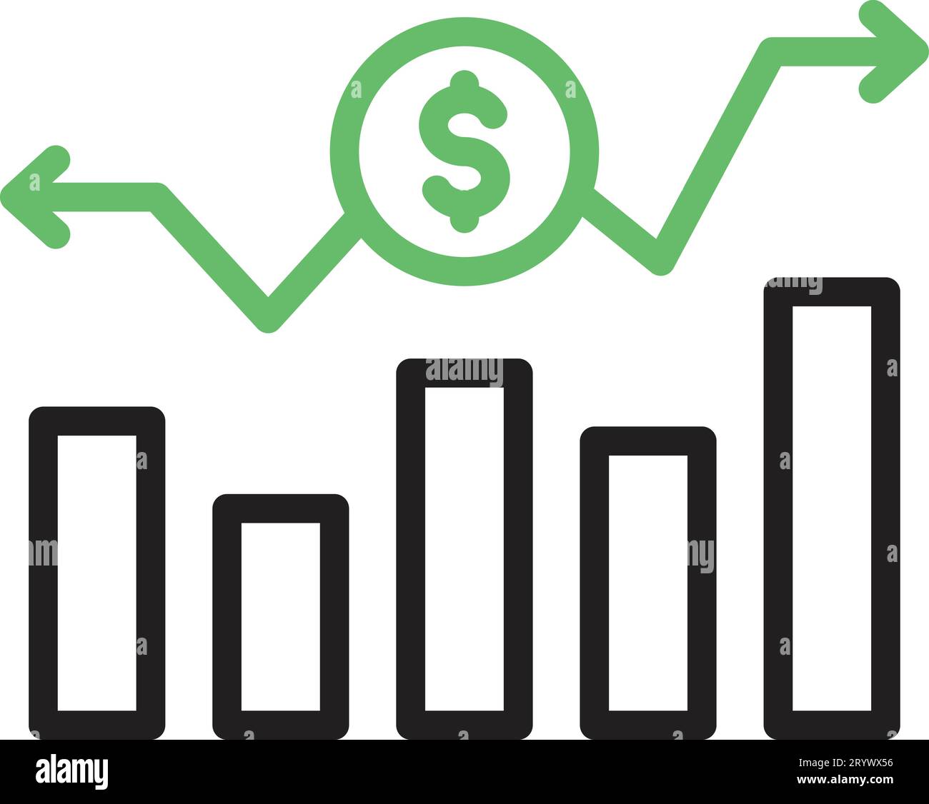 Fluctuation icon vector image Stock Vector Image & Art - Alamy