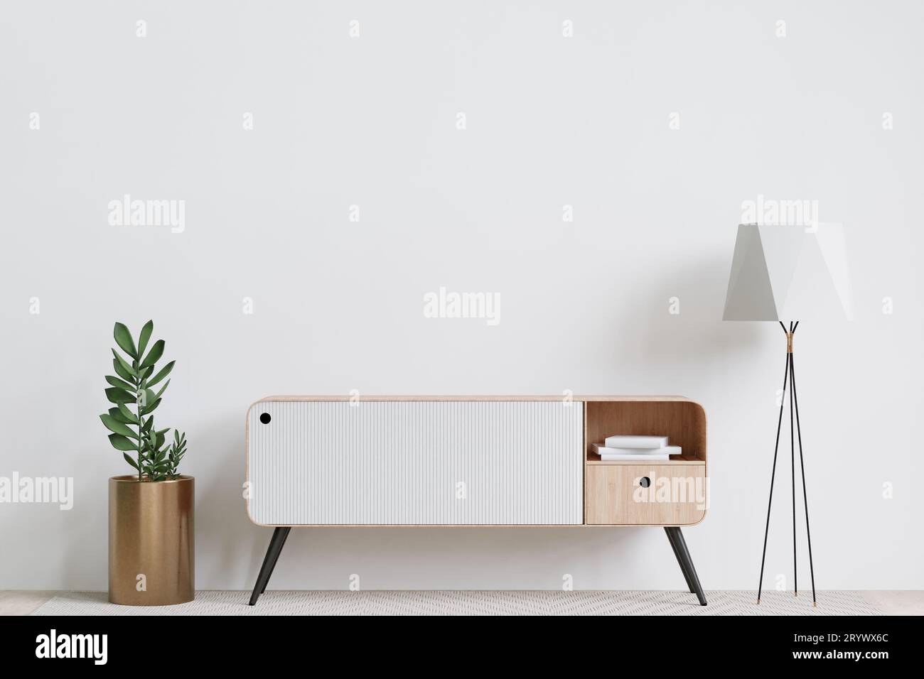 Big white living room.interior design Stock Photo - Alamy