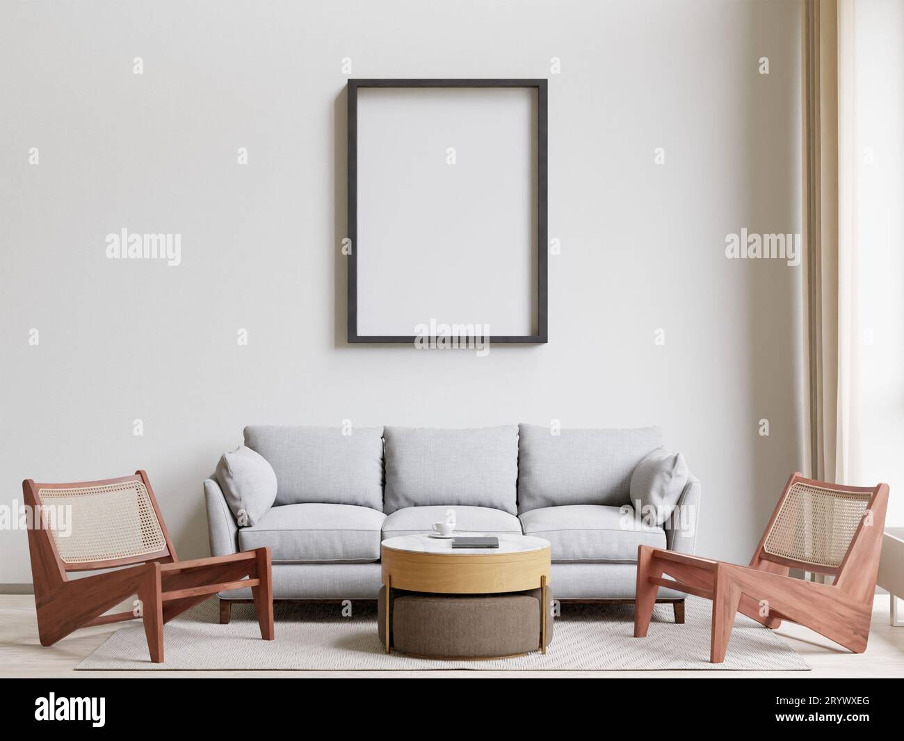 Light vintage room 3d hi-res stock photography and images - Alamy