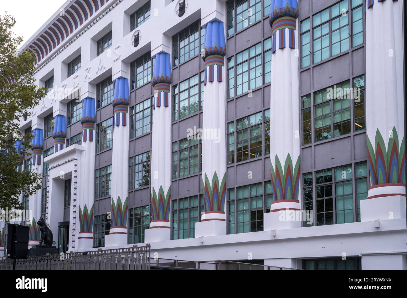 Carreras Tobacco Company building, an art-deco style Egyptian themed ...