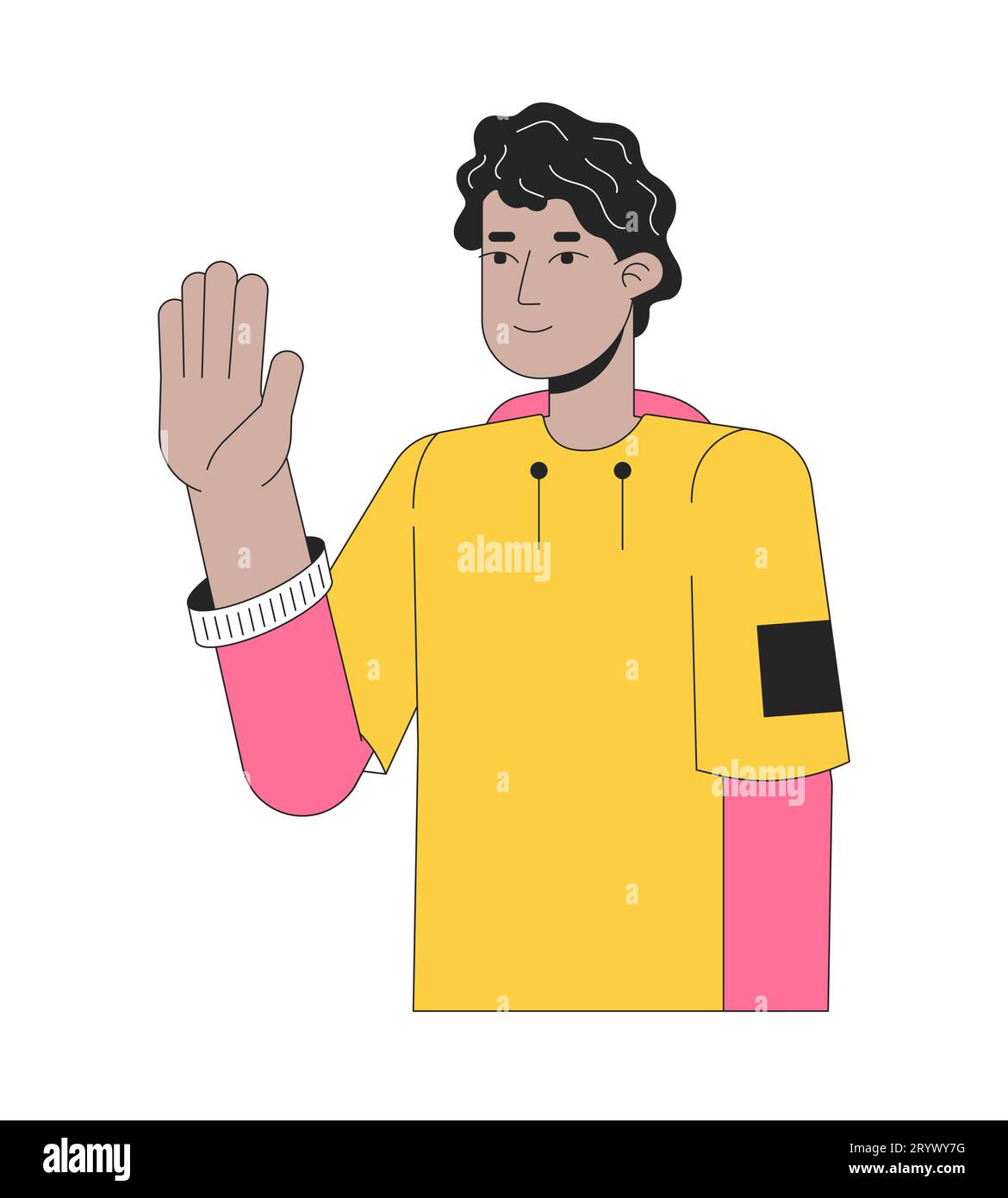 Young hispanic man student drawing hi-res stock photography and images ...