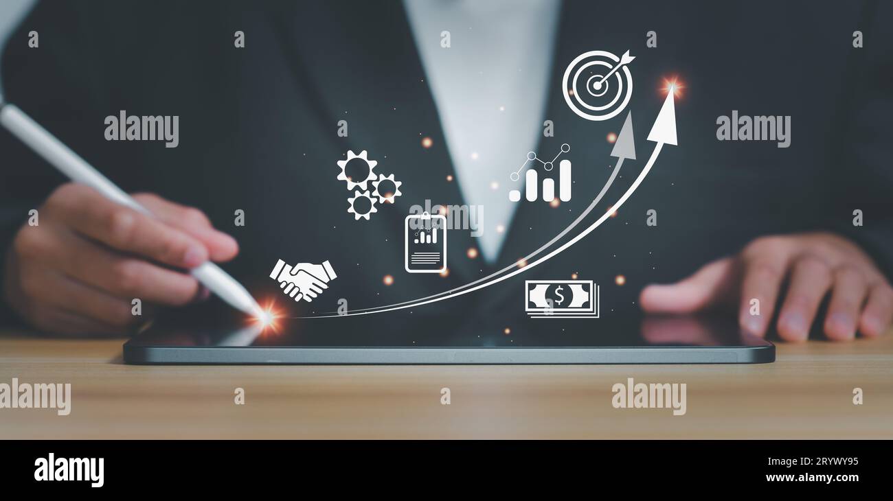Business development and startup improvement hi-res stock photography ...