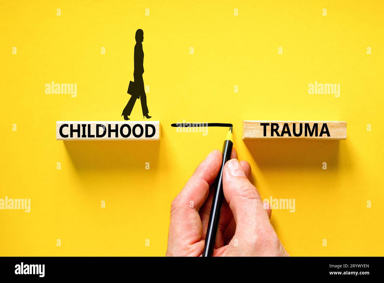 Childhood trauma symbol. Concept words Childhood trauma on beautiful ...