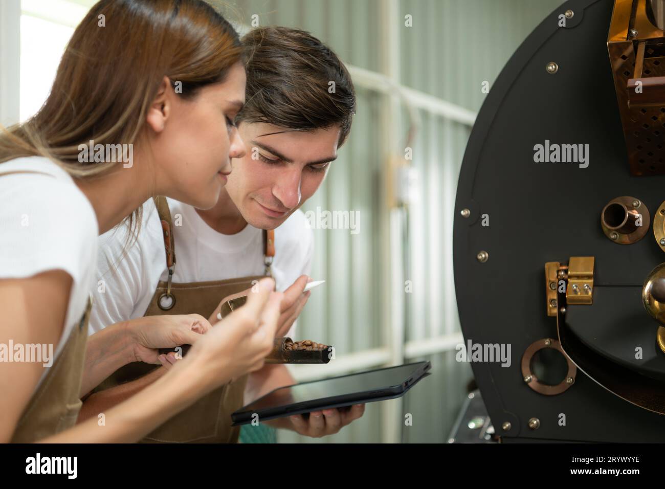 Both of coffee roaster and roaster machine, Control the roasting ...