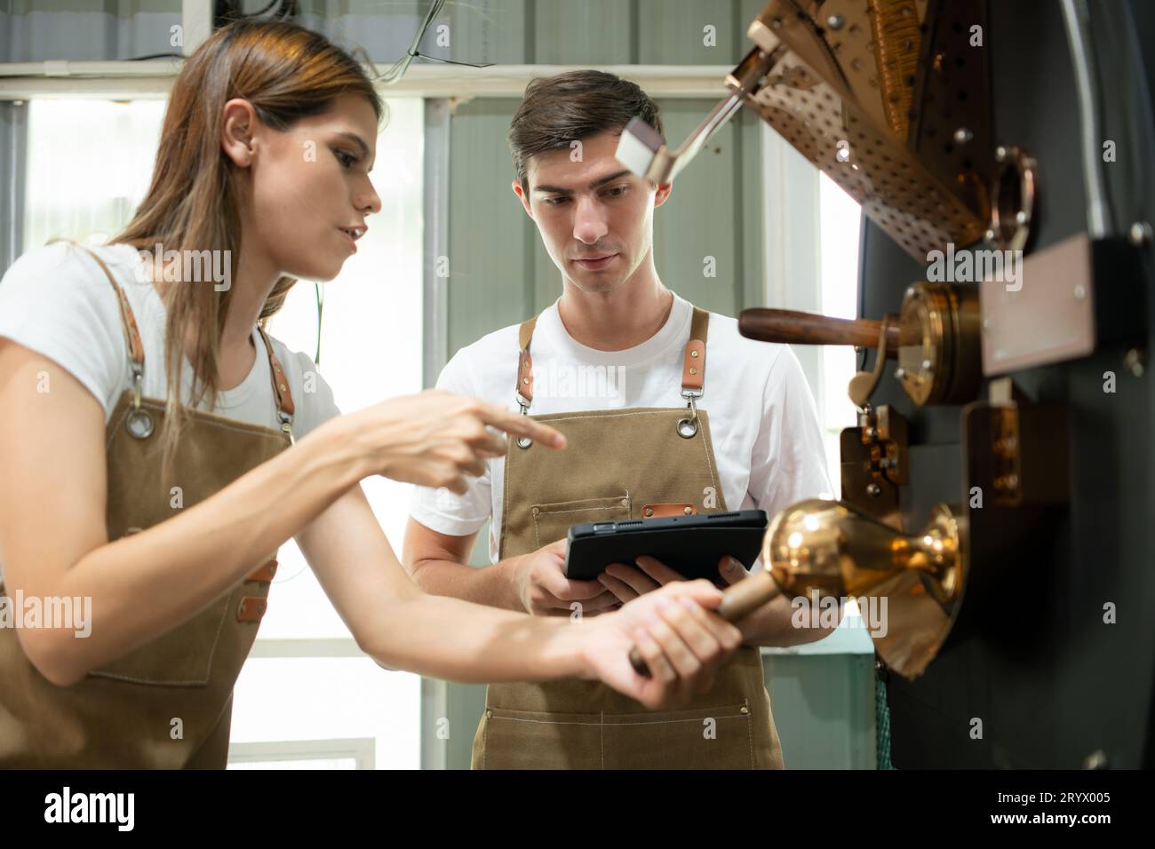 Both of coffee roaster and roaster machine, Control the roasting ...