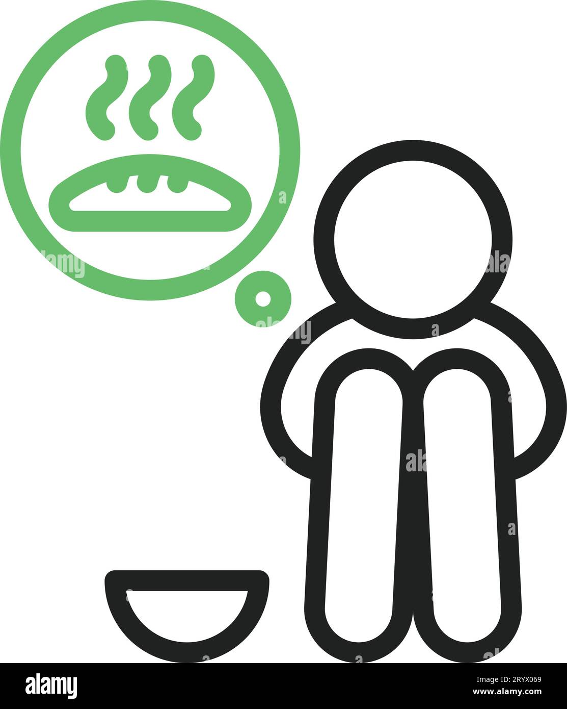Hunger icon vector image. Suitable for mobile application web ...