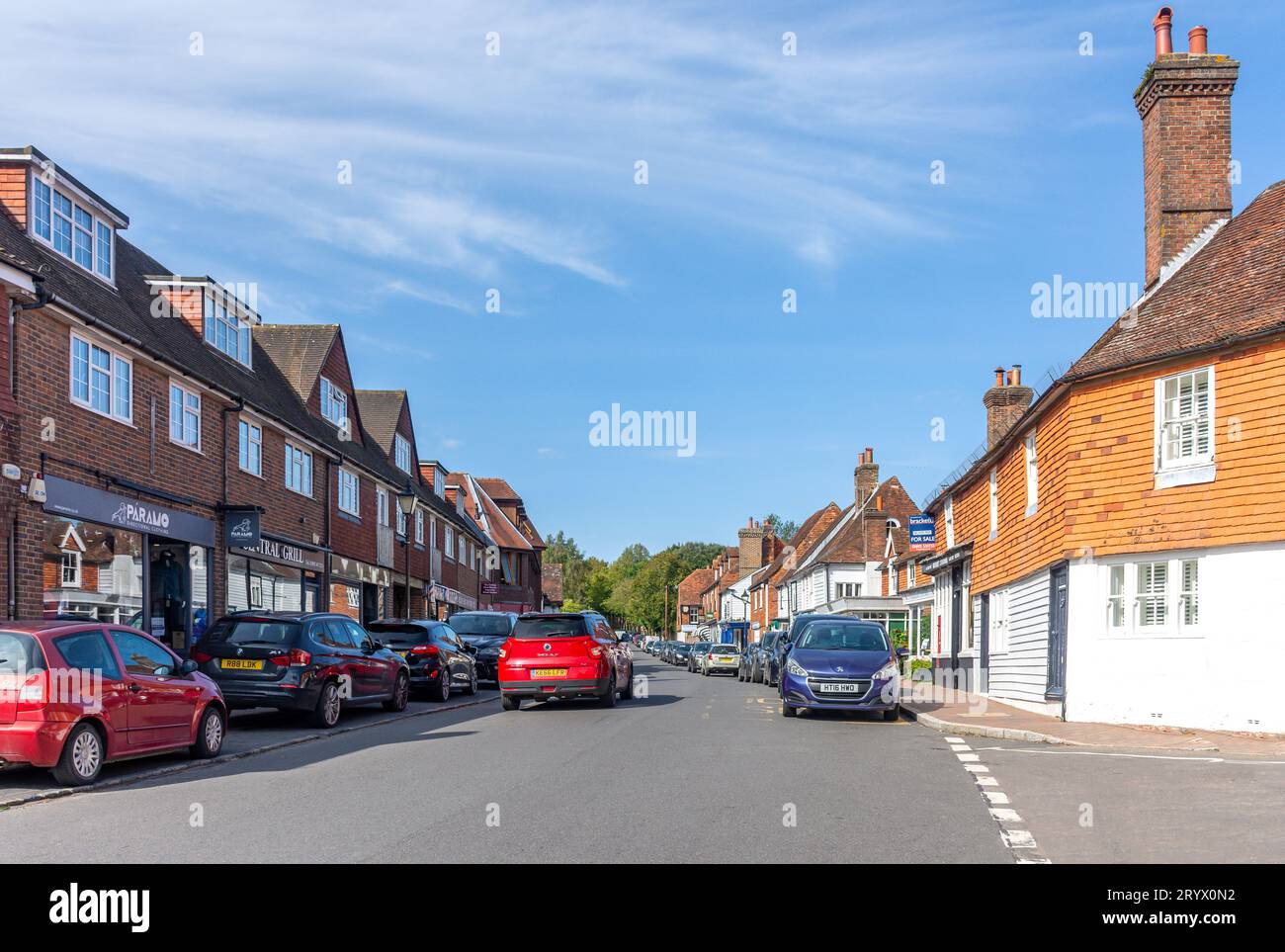 High Street, Wadhurst, East Sussex, England, United Kingdom Stock Photo ...