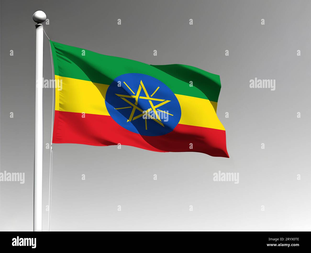 Ethiopia fabric flag hi-res stock photography and images - Alamy
