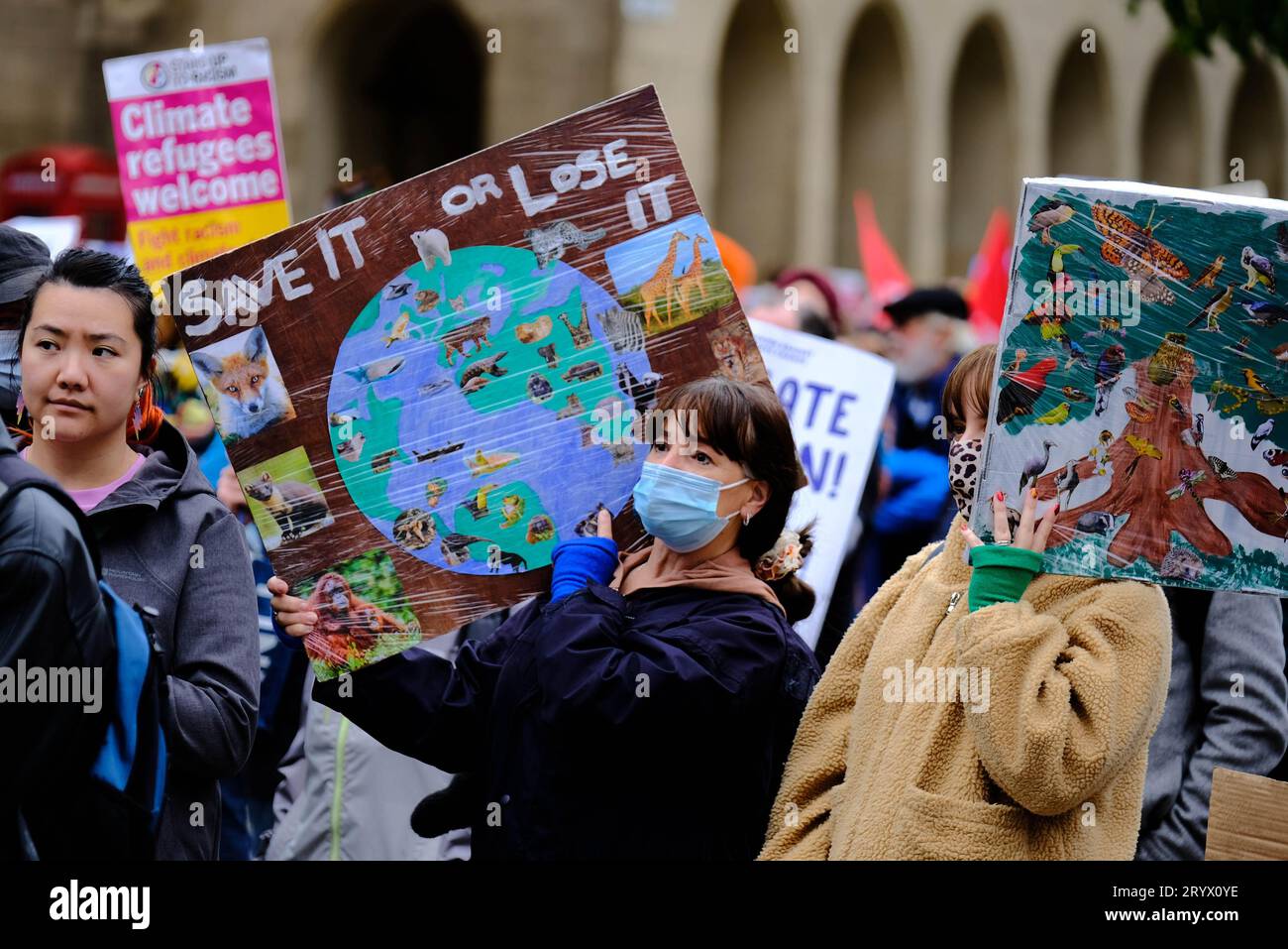 Manchester, UK. 6th Nov 2022. People gather for the Global Day for ...