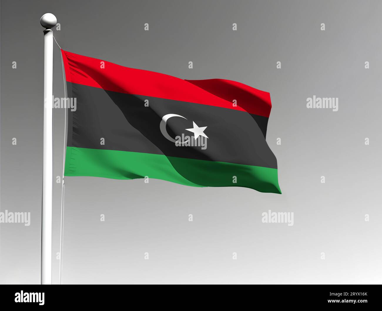 Libya national flag hi-res stock photography and images - Alamy