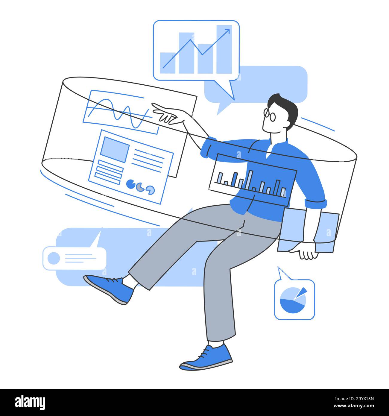 Fintech dashboard Cut Out Stock Images & Pictures - Alamy