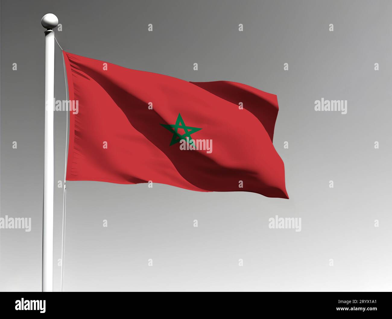 Morocco national flag hi-res stock photography and images - Alamy