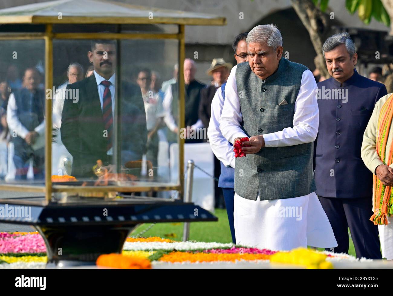 NEW DELHI, INDIA - OCTOBER 2: Jagdeep Dhankhar (Vice President of India ...